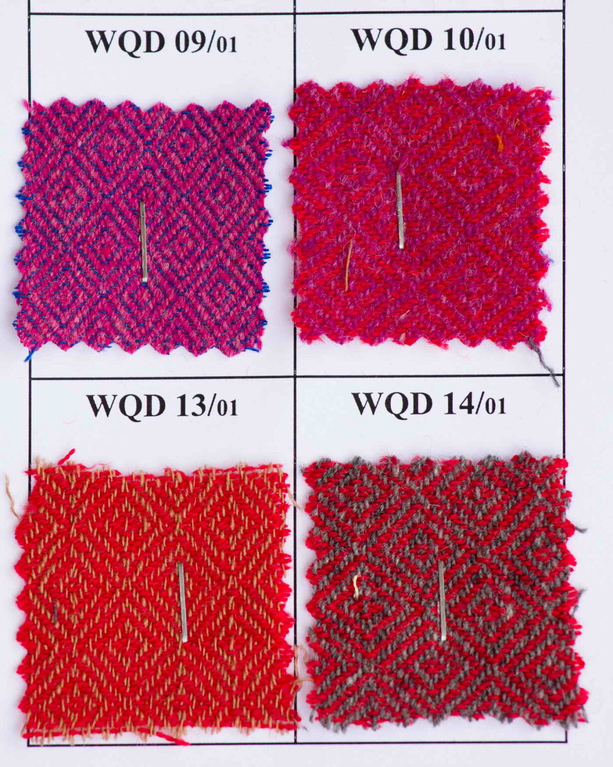 Wool Fabric Thin Diamond - Various Colours - WQD 01 to WQD 08 - WoolSome